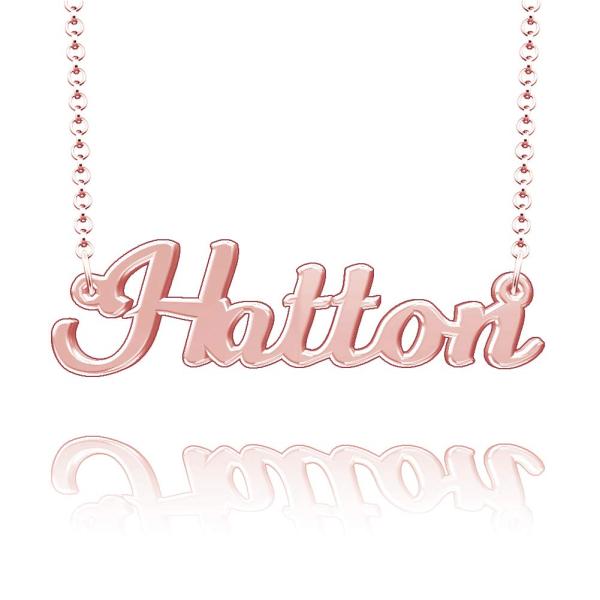 商品名:  CLY Jewelry Personalized Hatton Name Necklace Custom Rose Gold Pendant Jewelry Customized Gift for Herブランド: CLY Je...