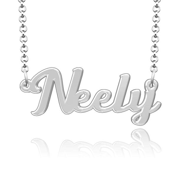 商品名:  CLY Jewelry Personalized Neely Name Necklace Custom Silver Plate Pendant Customized Gift for Womenブランド: CLY Jewelr...