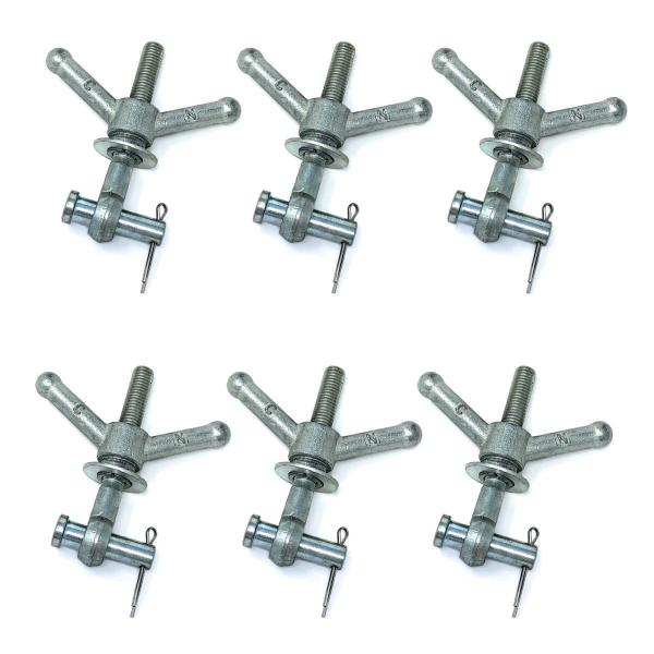 商品名:  Gloxco Wingnut Assembly for Manways, 5/8" Eye Bolt, 5-1/2" Long, Pack of 6 (WNA-1010-0100-B)ブランド: Gloxco商品サイズ: 6-P...