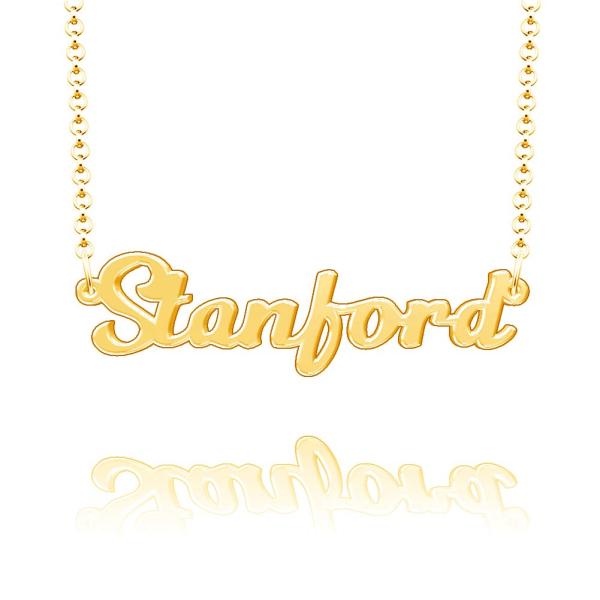 商品名:  CLY Jewelry Personalized Last Name Necklace Custom Sterling Silver Stanford Pendant Customized Gift for Girls Wome...