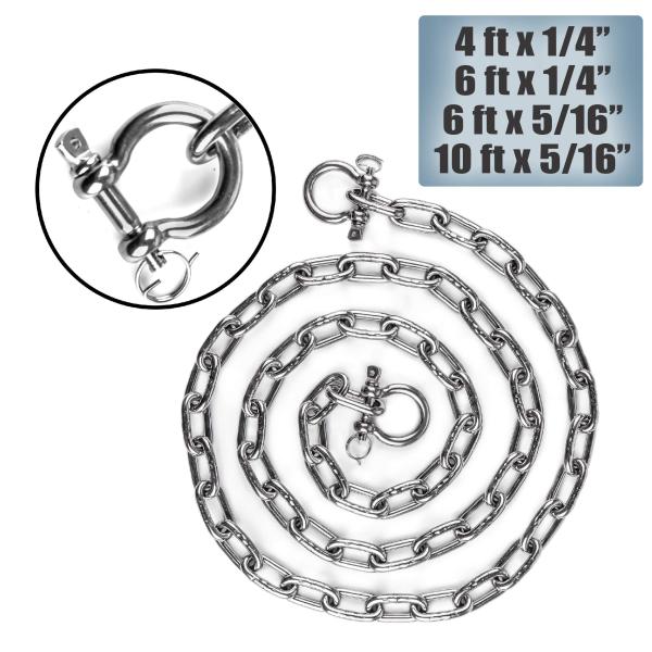 商品名: ??6????×5/16??????????????316????????????????????2???? HarborCraft Stainless Steel Anchor Chain with Advanced Lock ...