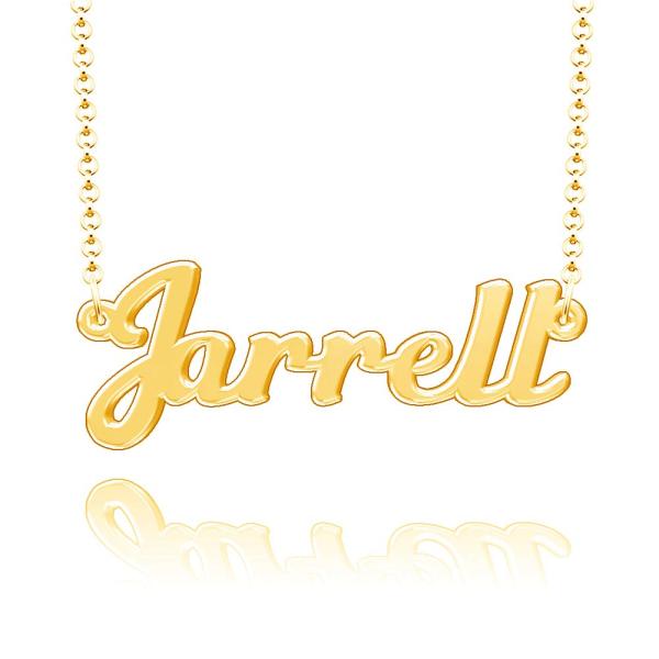 商品名:  CLY Jewelry Personalized Jarrell Name Necklace Initial Custom Gold Plate Customized Gift for Girlsブランド: CLY Jewelr...