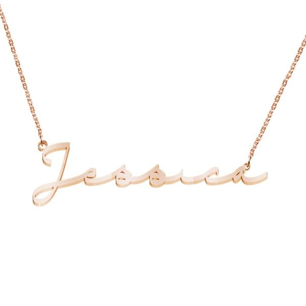 商品名:  Suxerlry Womens Personalized Pendant Signnature Script Custom Name Necklace Christmas Gift Silver Rose Goldブランド: S...