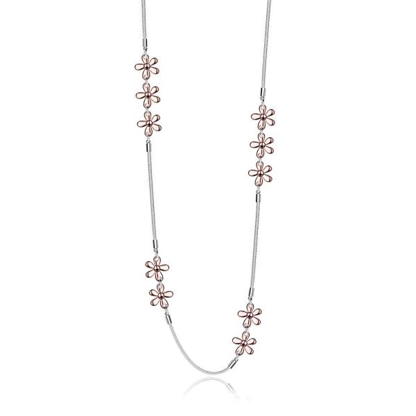 商品名: welbijoux ロングネックレス レディース インターリンクハートネックレスセット ステートメントストランドネックレス, 金属 welbijoux Long Necklaces for Women Long Interlink...