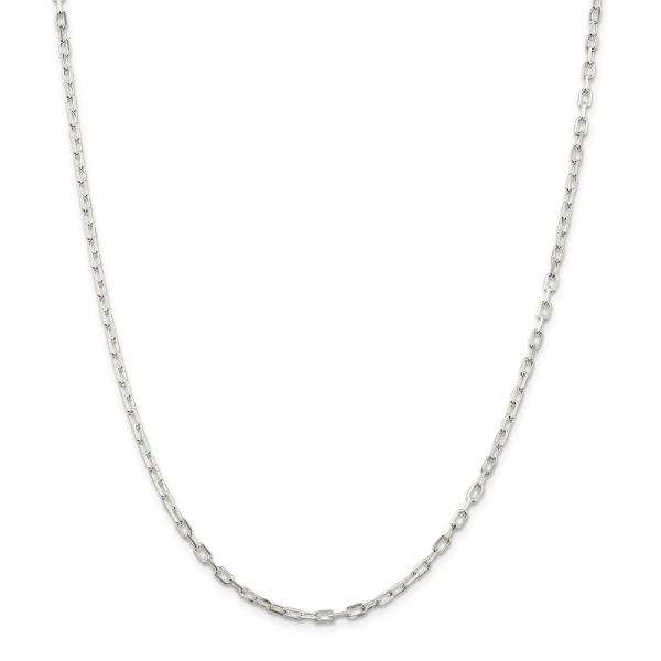 商品名:  Solid 925 Sterling Silver 2.90mm Unique Diamond-cut Open Link Cable Chain Necklace - with Secure Lobster Lock Clas...