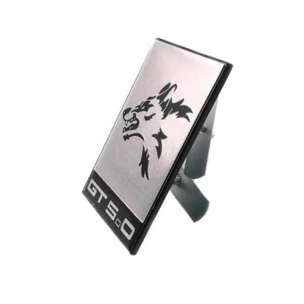 商品名: スタイル カスタム シルバー コヨーテ ウルフヘッド 車 メタル クローム フロント グリル バッジ フード エンブレム 1個 1PC New Styling Custom Silver Coyote Wolf Head Car ...