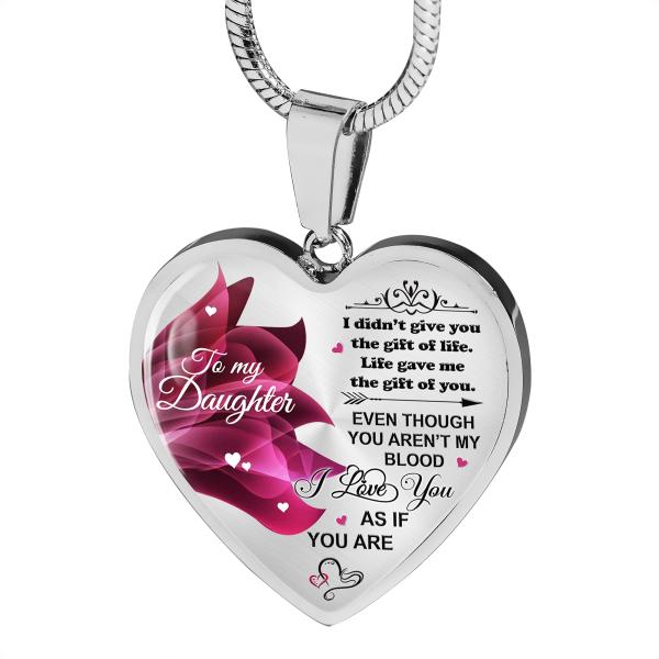 商品名: ステップドーターネックレス 義母からのステップドーターギフト 義父からのステップドーターギフト ギフトボックス付き Step Daughter Necklace Step Daughter Gifts From Stepmom, ...
