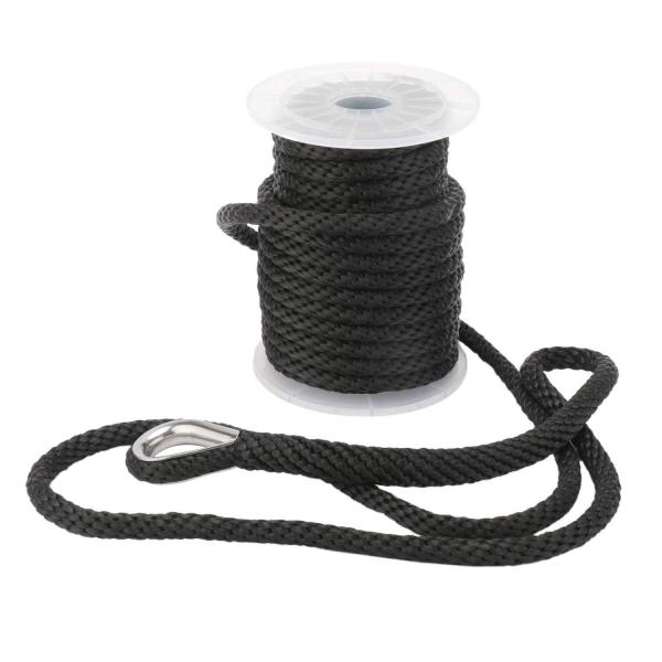 商品名: NovelBee 1/2インチ x 50フィート プレミアムソリッドブレイドMFPアンカーライン ステンレススチールシンブル付き最高のポリプロピレンロープ NovelBee 1/2" x 50' Premium Solid Bra...