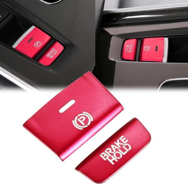 商品名: x xotic tech ホンダアコード(Accord) 第10世代専用 Pギアブレーキホールド(BRAKE HOLD) 電子ハンドブレーキ ボタンカバートリム 高品質アルミ合金 (レッド) Xotic Tech P Gear B...