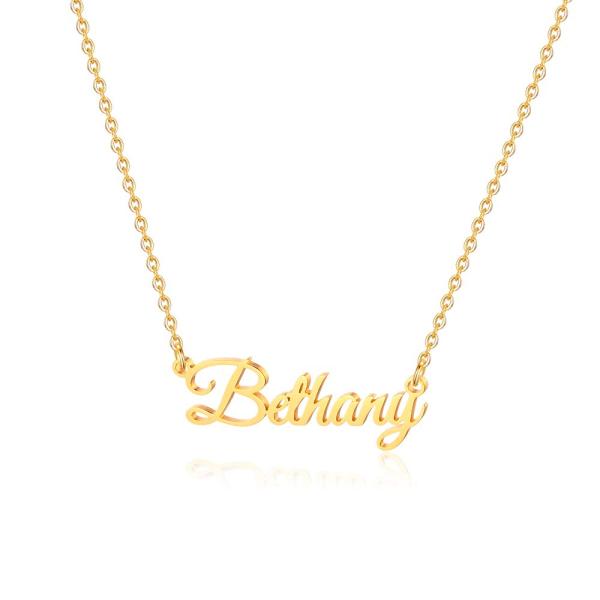 商品名: MONOOC カスタムネームネックレス 14Kゴールドメッキ パーソナライズネームネックレス ゴールド ローズゴールド シルバーカラー ステンレススチール ネームプレートネックレス レディース ガールズ メンズ カスタマイズ可 ネ...