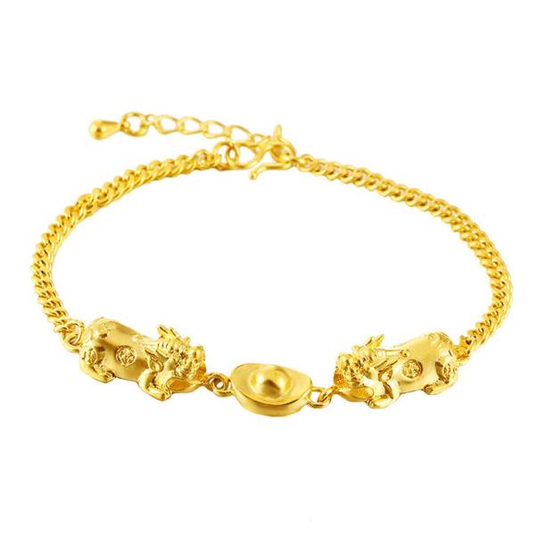 商品名:  RIGO Banma Tech Feng Shui Pixiu Bracelet Jewelry Gold Ingot Wealth Bracelet Attract Wealth and Good Luck Best Gift...