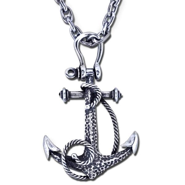 商品名: Nautora ヘビーウェイト 錨ペンダント スターリングシルバー製 24インチネックレスチェーン付き NAUTORA Anchor Necklace - Heavyweight Fouled Anchor Crafted in ...