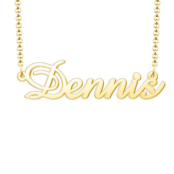 商品名:  Moonlight Collections Dennis Name Necklace Personalized Sterling Silver Custom Name Necklace for Women, Customizeブ...