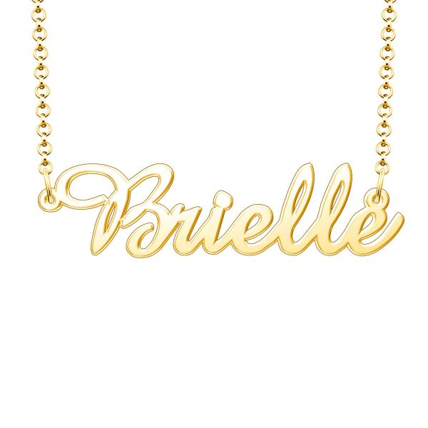 商品名:  Moonlight Collections Brielle Name Necklace Personalized Sterling Silver Custom Name Necklace for Women, Customize...