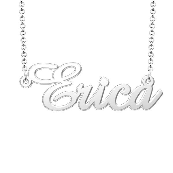 商品名:  Moonlight Collections Erica Name Necklace Personalized Sterling Silver Custom Name Necklace for Women, Silverブランド:...