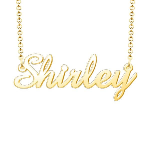 商品名:  Moonlight Collections Shirley Name Necklace Personalized Sterling Silver Custom Name Necklace for Women, Customize...