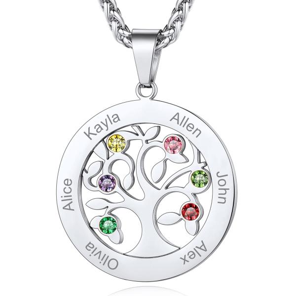 商品名: Custom4U 誕生石名入りネックレス お母さん用 カスタマイズ可, ラインストーン Customized Tree of Life Necklaceブランド: Custom4U高さ: 3cm横幅: 9cm奥行: 9cm重量: ...