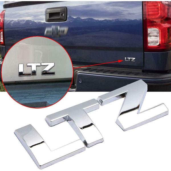 商品名:  1Pcs Metal LTZ Letter Emblem Badge Door Front Hood Rear Trunk Tailgate Replacement For Silverado 1500 2500Hd 3500H...