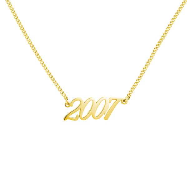 商品名: WIGERLON 誕生年 数字 ネックレス 誕生日プレゼント 女性と女の子向け カラー シルバーとゴールド ゴールド WIGERLON Birth Year Number Necklace Birthday Gift?for Wo...
