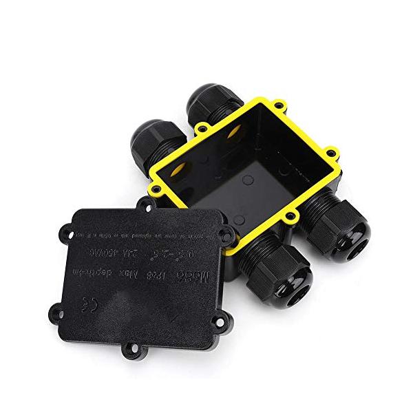商品名:  Plastic Waterproof Junction Box, M686 Outdoor Cable 4-Way H Type Electrical Junction Box Power Cord Boxes IP68 Cab...