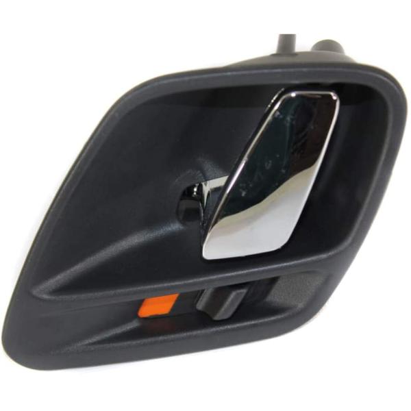 商品名: ジープ グランドチェロキー インテリア ドアハンドル 1999-2004 ドライバーサイド フロントまたはリア、クロームレバー付きブラックベゼル | ドアロックボタン付き | トリム:すべてのサブモデル | CH1352133 |...