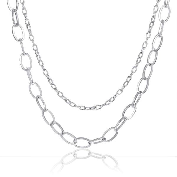商品名: MOLOCH チェーンリンクネックレス レディース メンズ パンク チャンキーチェーン チョーカーネックレス 上品レイヤードネックレス ミニマリストジュエリー MOLOCH Chain Link Necklace For Woma...