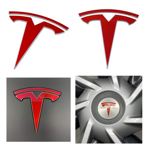 商品名: ロゴデカールラップ Tesla Model Y用 11ピースセット(グロスレッド) Logo Decal Wrap for Tesla Model Y, 11-pc Set (Gloss Red)ブランド: Custom Cut ...