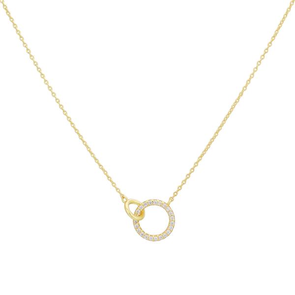 商品名: 18Kゴールドメッキサークルネックレス 上品なネックレス カルマネックレス インターロッキングペンダントネックレス レイヤードネックレス ミニマリスト シンプルネックレス ゴールドレイヤードネックレス レディース エタニティサーク...