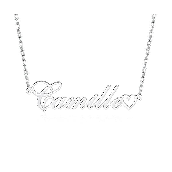 商品名: TinyName カスタムネームネックレス 18Kゴールドメッキ ネームプレート カスタマイズジュエリー 女性へのギフト, 金属 TinyName Custom Name Necklace Personalized 18K Gol...