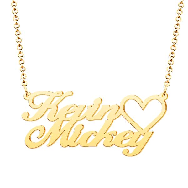商品名: Q&amp;Locket 925スターリングシルバー 名前入りネックレス スクリプトイニシャルネームプレートネックレス 女の子や女性へのギフトに, スターリングシルバー Q&amp;Locket Custom Name Neckl...