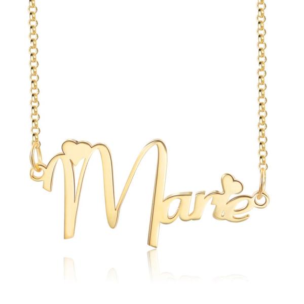 商品名:  Bosajewel Personalized Name Necklace Custom Name Necklace for Women Girls Name Plate Necklace Birthday Gift 3 Colo...