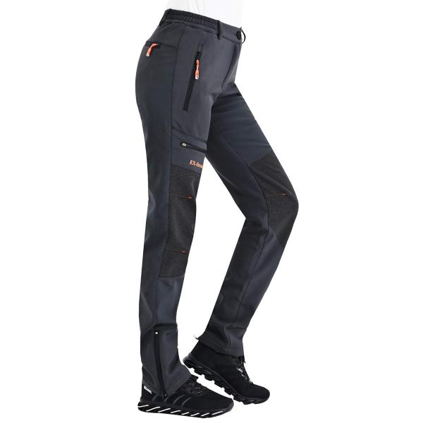 商品名: Postropaky レディース アウトドア スノー スキーパンツ 防水 ハイキング 断熱 ソフトシェルパンツ スノーボード ジッパー ボトムレッグ US サイズ: 6 Tall カラー: グレー Postropaky Women...