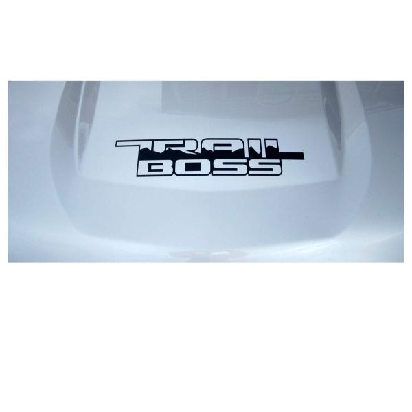 商品名:  EmblemsPlus 2019 2020 2021 2022 2023 2024 Chevy Silverado 1500 Matte Black Trail Boss Hood Decal Accent Sticker GM...
