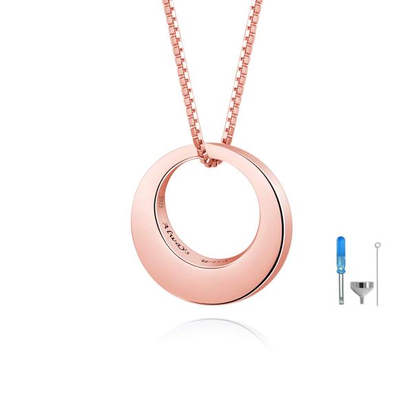 商品名: BEILIN 生命の円 骨壺ネックレス スターリングシルバー 遺灰ネックレス レディース Always with me クリーム ジュエリー ネックレス 愛する人の遺灰 BEILIN Sterling Silver Circle ...