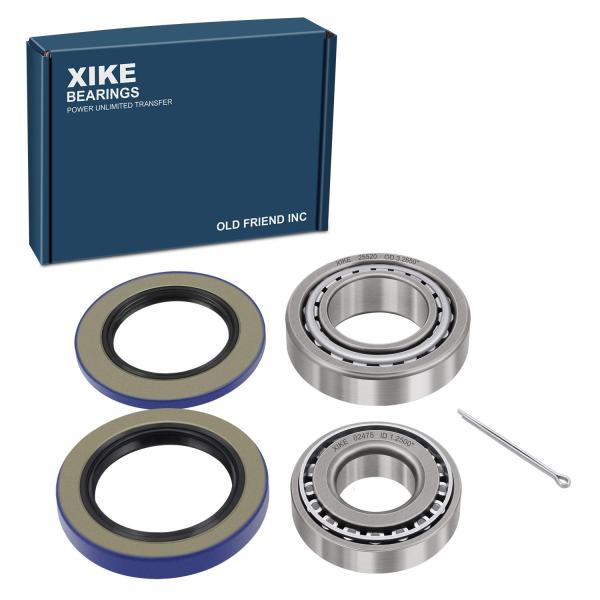 商品名: XiKe 1セット 8,000ポンドの車軸 トレーラーホイールハブキット 25580/25520 &amp; 02475/02420 ベアリング 21333TB 22333TB /10-10 10-36 シール XiKe 1 Se...