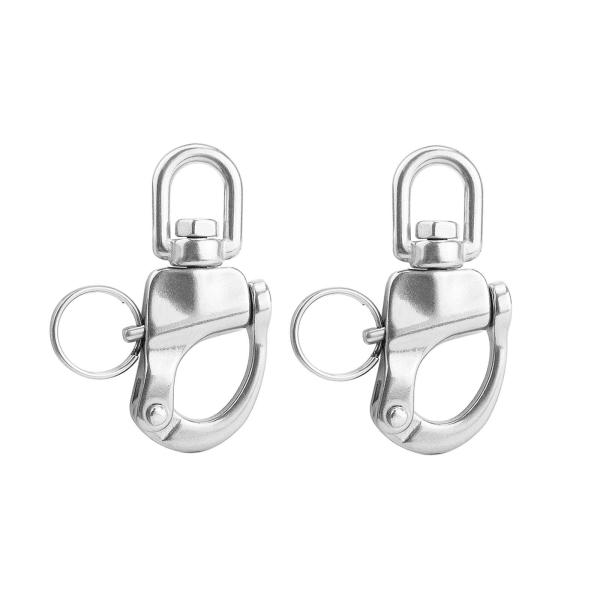 商品名:  Yetaha Swivel Eye Snap Shackle Quick Release Bail Rigging Boat Stainless Steel Clip for Sailboat Spinnaker Halyard...