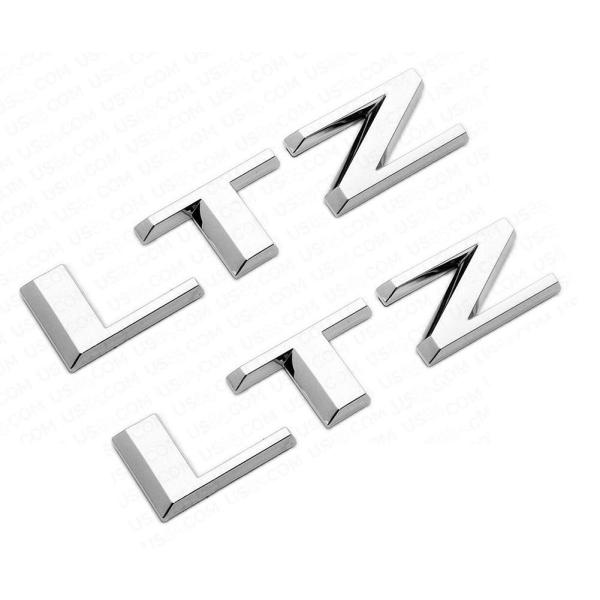 商品名:  Aimoll 2Pcs Big Size Tailgate LTZ Letter Logo Emblem Badge Nameplates Decal Replacement for Chevy 2019-2021 Silver...