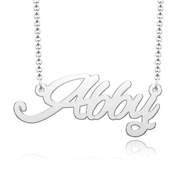 商品名: Q&amp;Locket ステンレススチールパーソナライズ ネームプレート ネックレス ギフト ガールズ レディース メンズ Q&amp;Locket Stainless Steel Personalized Custom Nam...