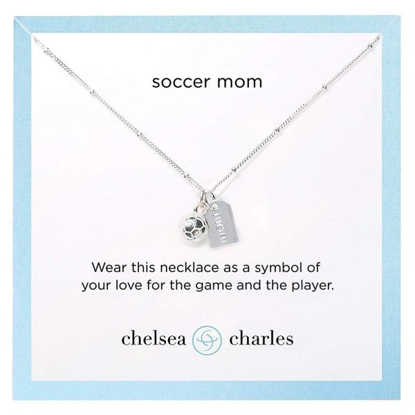 商品名:  Chelsea Charles CC Sport Soccer Mom Double Charm Necklace - Silverブランド: Chelsea Charles高さ: 1.27cm横幅: 15.24cm奥行: 10...