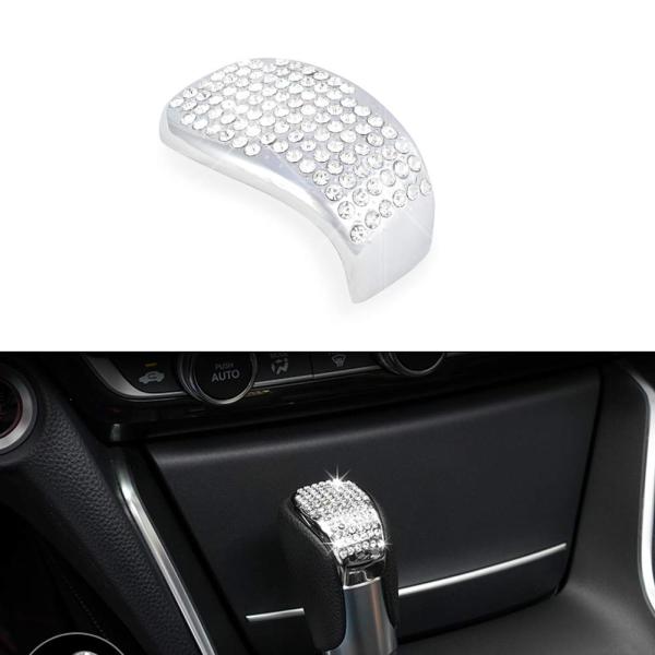 商品名: GeeGee キラキラクリスタルアクセサリー ラインストーンギアシフトノブカバー ハンドルバー グリップステム デカール インテリアバイザー デコレーション ホンダ10代アコードセダン用 (ギアシフトノブ) 1個 GeeGee 1...