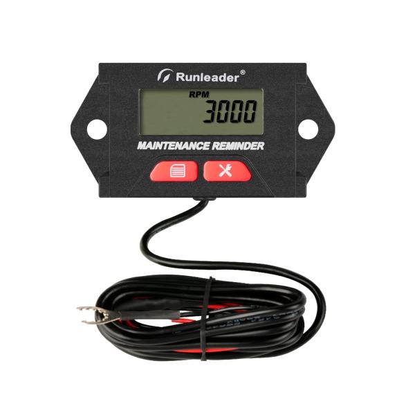 商品名: Runleader デジタルLCD時間タコメーター 複数のメンテナンスリマインダー RPMアラート ユーザーシャットダウン 防水設計 芝刈り機発電機 エアコンプレッサー チェーンソー オートバイ 船外モーター用 Runleader...