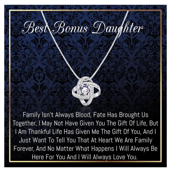 商品名: Onepurposegifts ステップ娘ギフト ボーナスの娘ギフト ステップ娘ネックレス 継母からの義理の娘ギフト 継父からのギフト, 高品質, キュービックジルコニア Onepurposegifts Step Daughter...