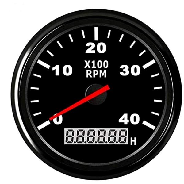 商品名:  KAOLALI 4000 RPM Tachometer Gauge Waterproof AUTO Digital Tacho Gauge with Red Backlight 85mm 9-32V for Car Boat M...