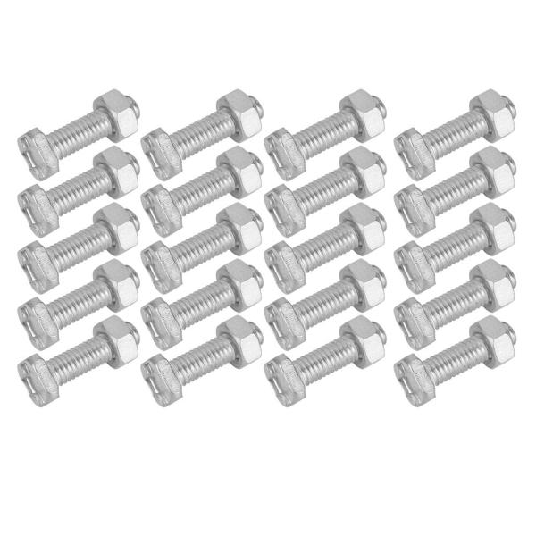 商品名: MAGT 温室 ナットボルト 20セット 22mm アルミニウム M6x22ボルト M6ナットセット Nuts Bolts, Greenhouse Nuts Tool 20 Set M6 0.87 Inch Aluminium S...