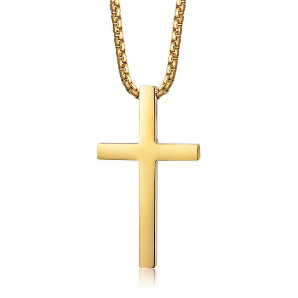商品名:  Zillaly Men's Women's Cross Necklace Gold Medium Cross 1.7 * 1.0 inchesブランド: Zillaly高さ: 9.2964cm横幅: 6.604cm奥行: 1.9...