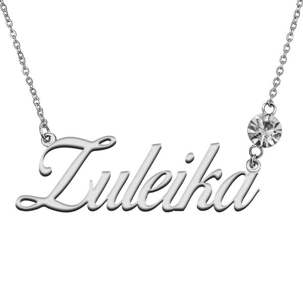 商品名:  LikeFun Personalized Birthstone Name Necklace in Gold Silver Unique for Her Zuleikaブランド: LikeFun商品番号: 色: Silver素材:...