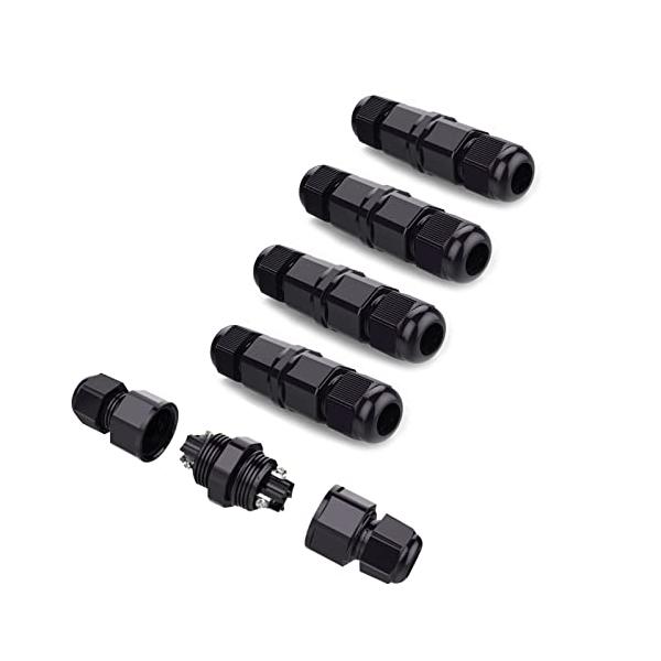 商品名:  GXILEE IP68 Waterproof Junction Boxes,3 Poles Electrical Waterproof Wire Connectors for Underground Cable Line Wir...