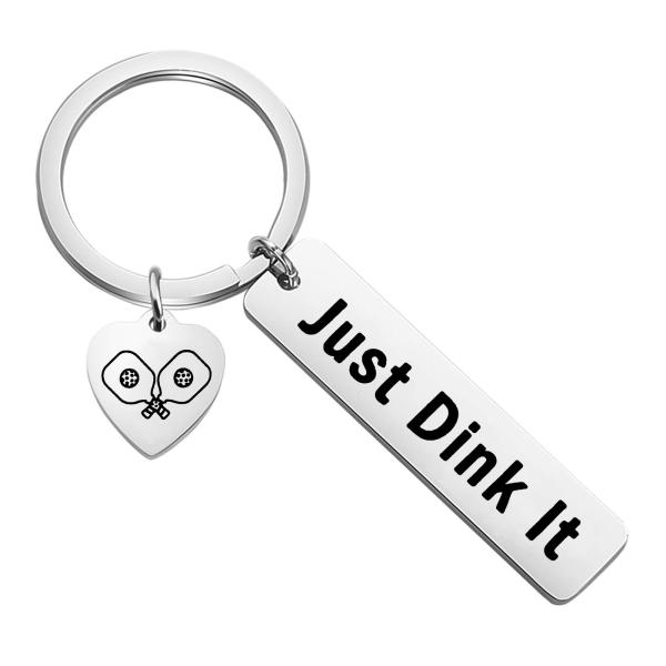 商品名: HOLLP ピックルボールジュエリー ピックルボール選手ギフト Just Dink It キーホルダー ピックルボール愛好家ギフト HOLLP Pickleball Jewelry Pickleball Players Gifts...