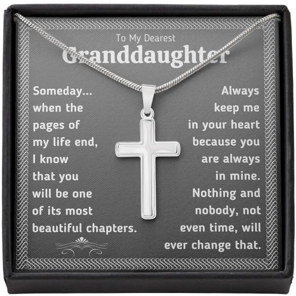 商品名:  Forever Loved Granddaughter Gifts from Grandma Artisan Cross Necklace with Message Card to My Dearest Granddaughte...