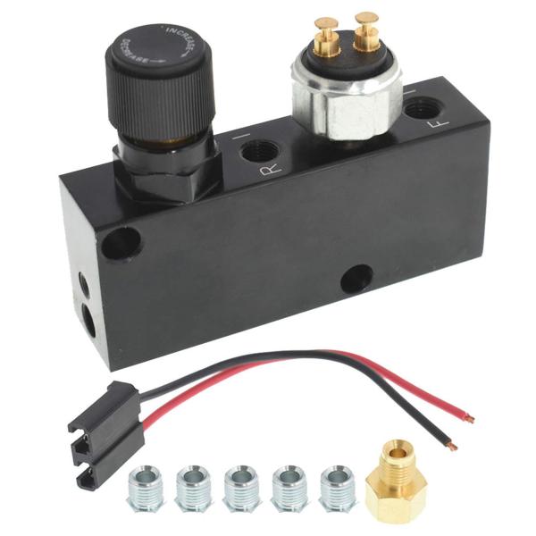 商品名: labwork 調節式プロポーショニングバルブ&amp;分配ブロックブレーキディスク/ドラム 5つのステンレススチール継手 3/16ブレーキライン、ブレーキライトスイッチ、配線ピグテール用 labwork Adjustable P...